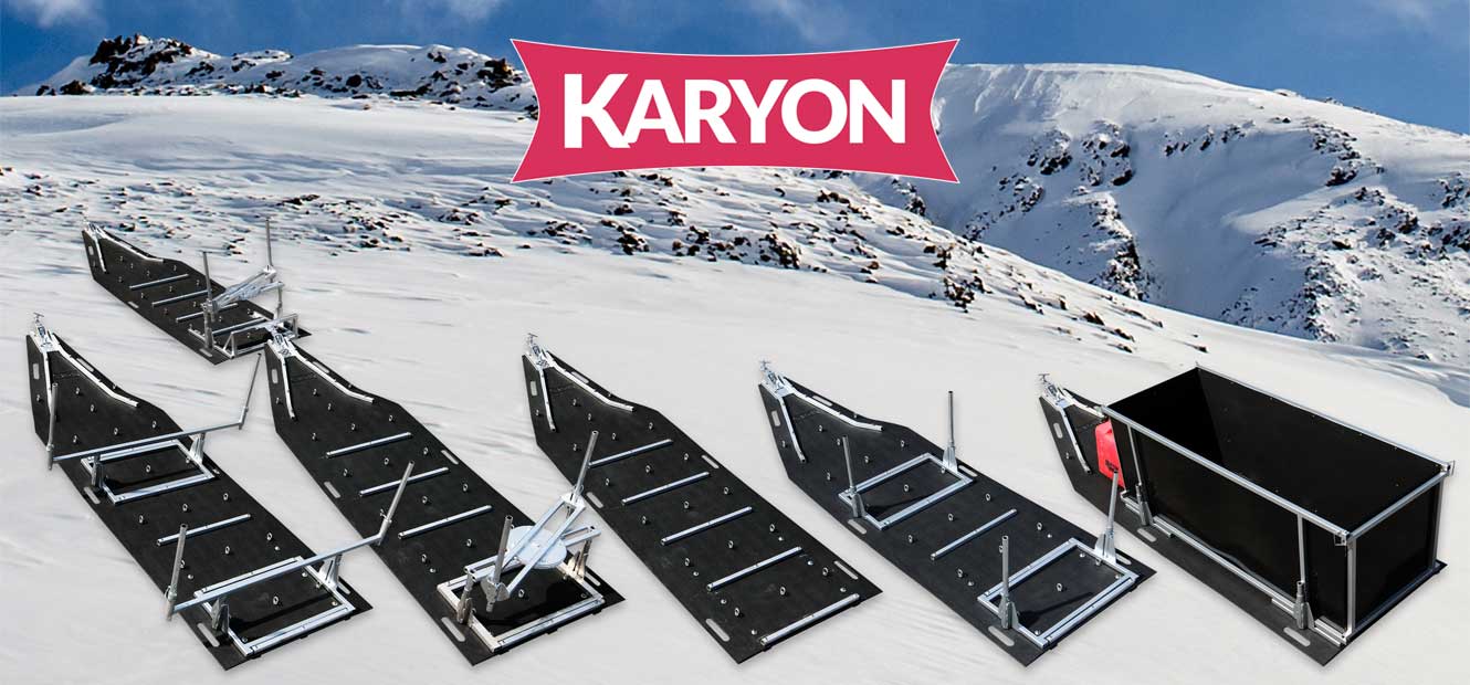 Utility & Cargo Sleds ~ Karyon Xtreme Snowmobile Toboggans